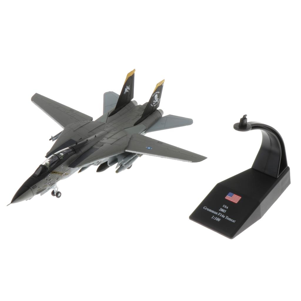 F-14 Tomcat Fighter Jet Diecast Model 1/100 Scale