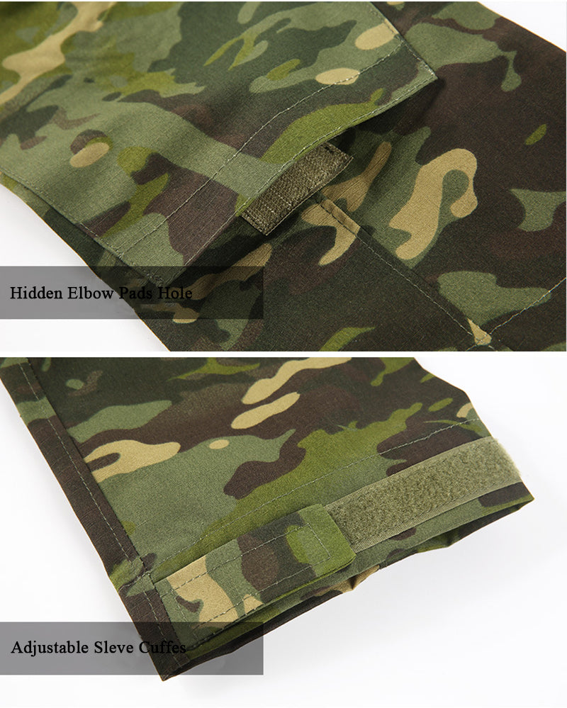 Airsoft Combat BDU Set Trousers & Top MC BLACK